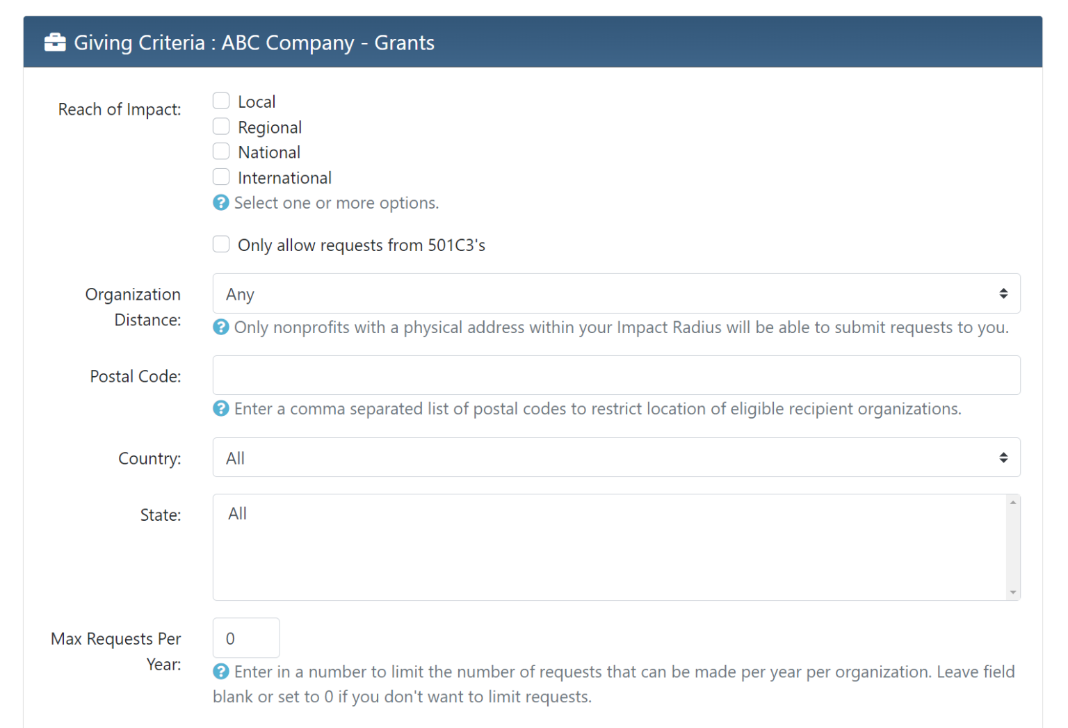 Selecting Eligibility Criteria