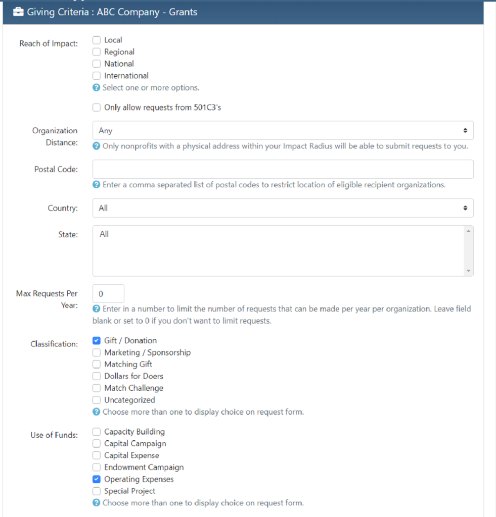 Selecting Eligibility Criteria