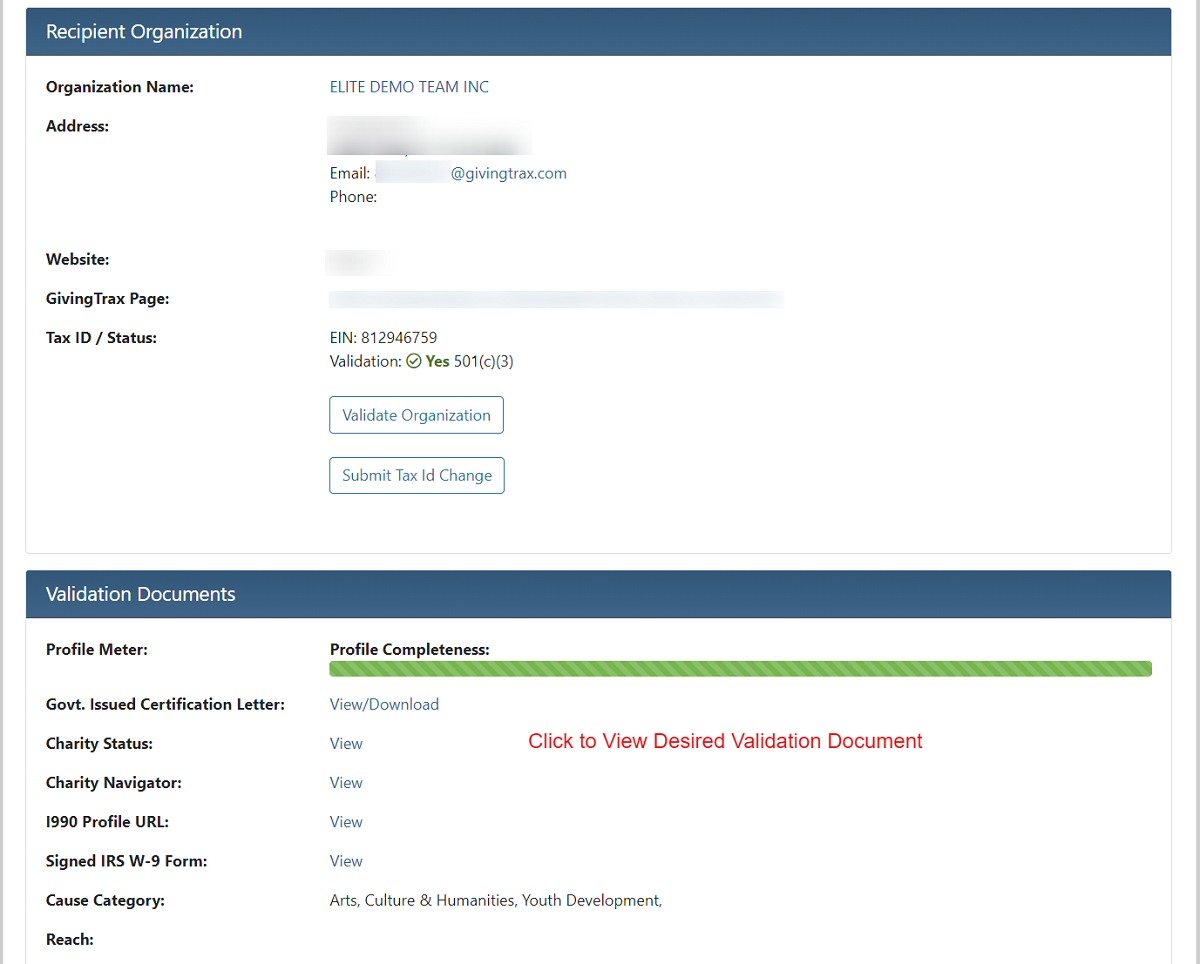Recipient Validation